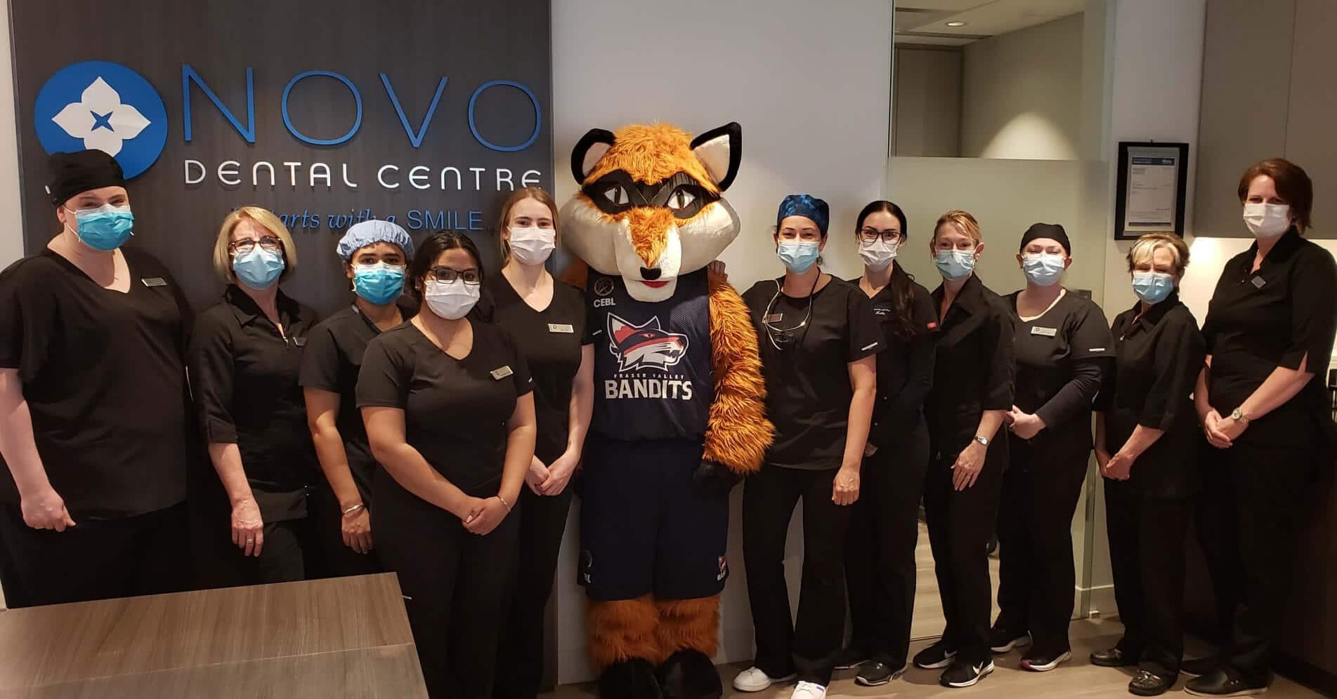 Celebrity Guest "Berry the Bandit" Visits NOVO Dental Centre - Novo ...